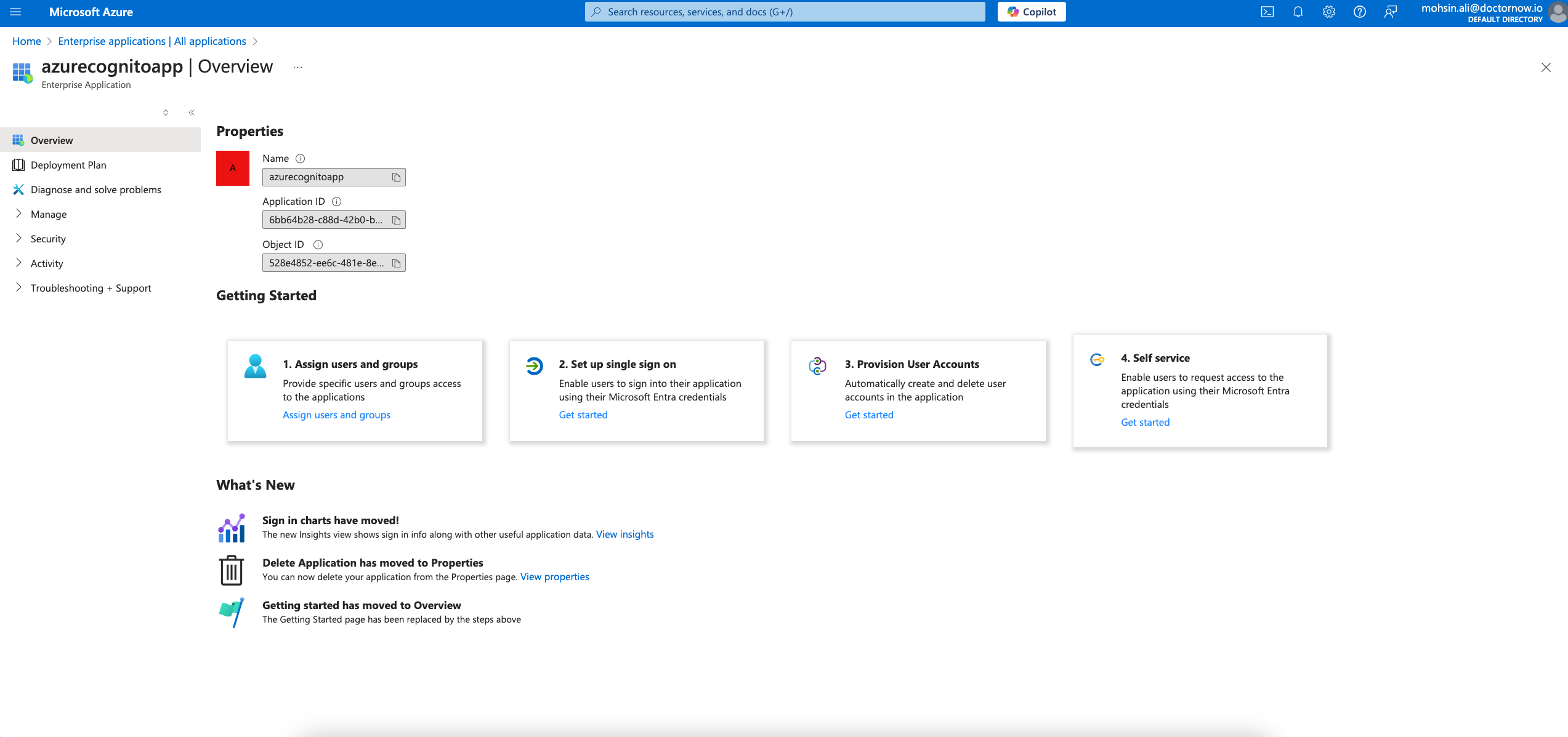 Set Up Amazon Cognito for Federated Authentication Using Azure AD – DocNow