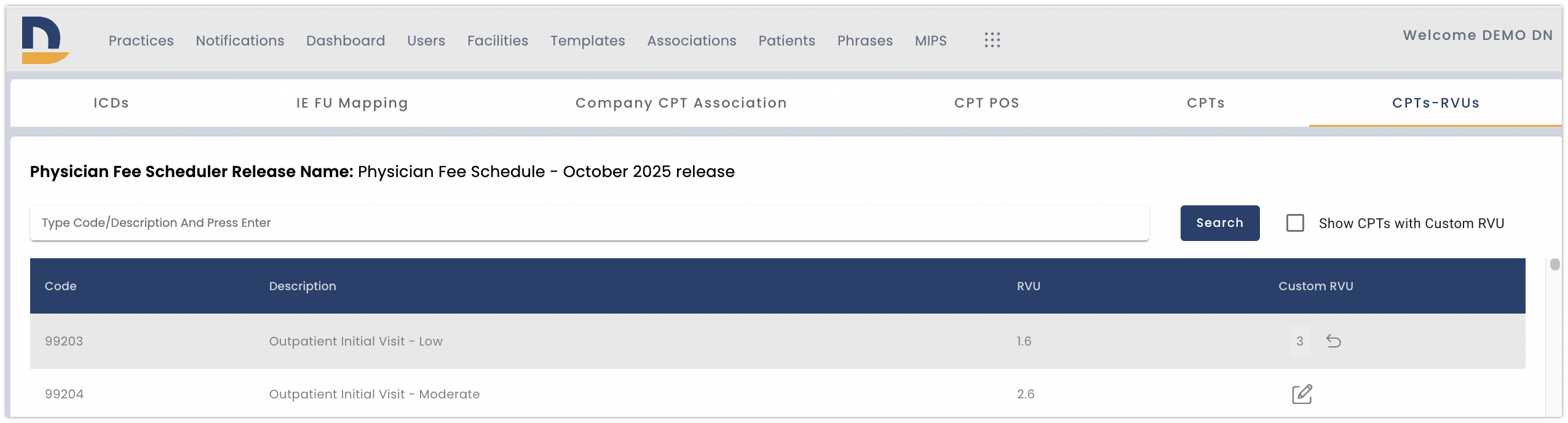 Reporting | RVU (Relative Value Unit) – DocNow